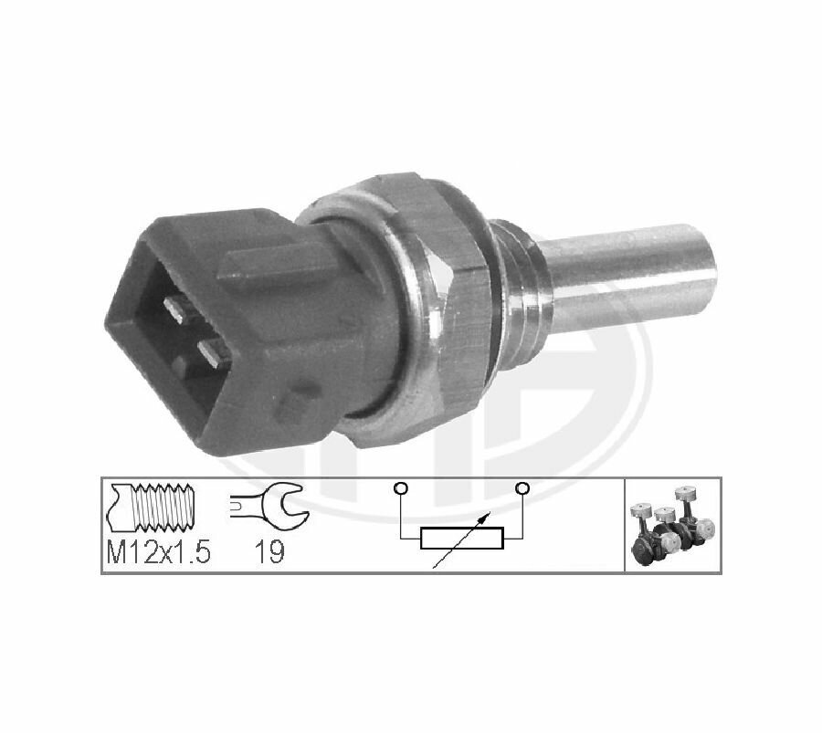 Датчик, температура ОЖ BMW/OPEL/FORD TRANSIT, ERA, 330116
