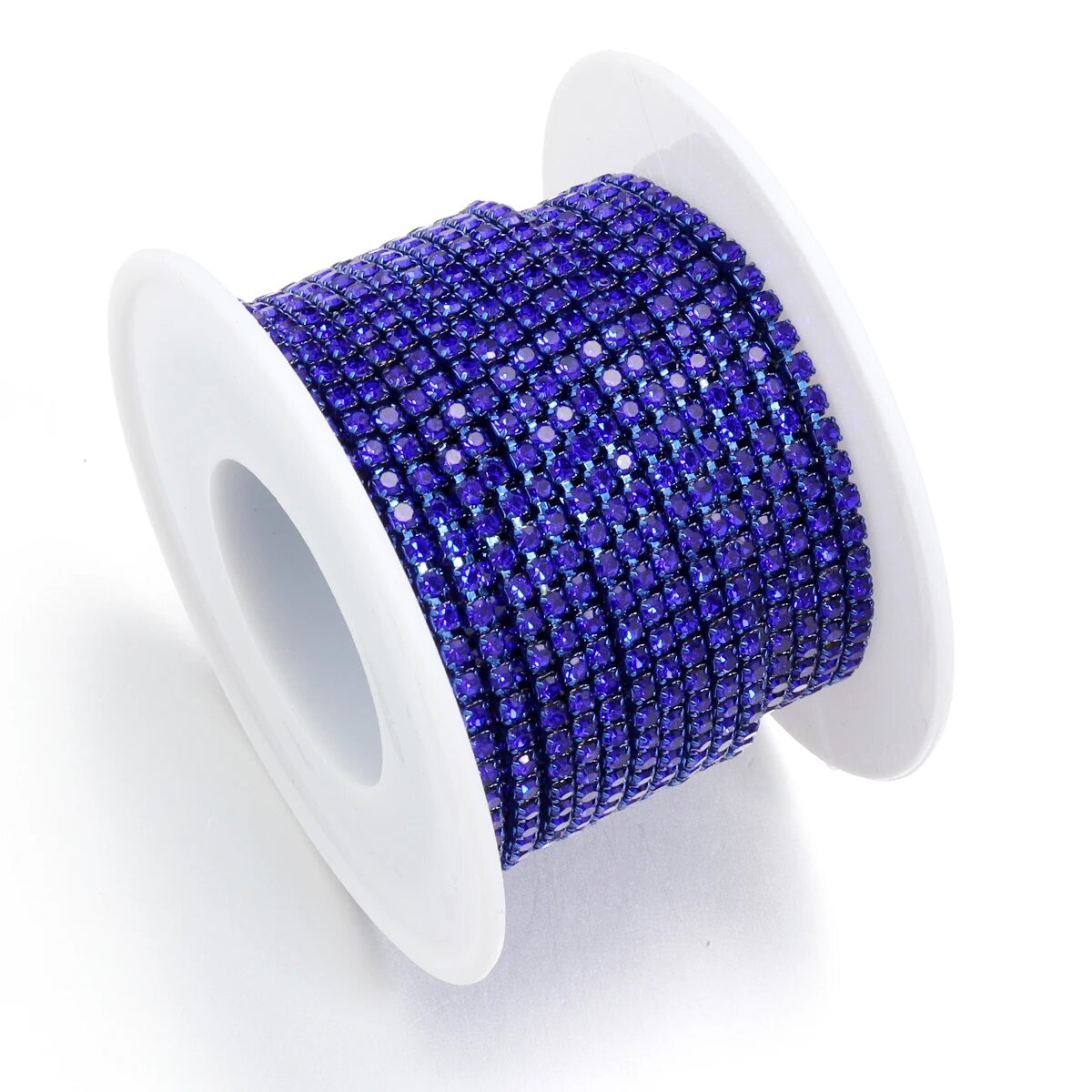 Стразовая цепочка Dark Blue 3mm 10 yards