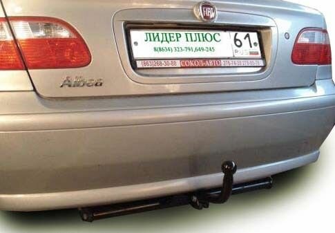 Фаркоп Лидер-Плюс для FIAT ALBEA (седан) 2003/04- с электрикой и сертифкатом в комплекте арт.(F204-A)