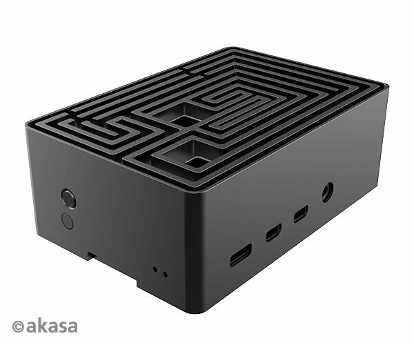 Корпус Akasa RA10 Maze, ALUMINIUM CASE для Raspberry Pi 4, A-RA10-M1B