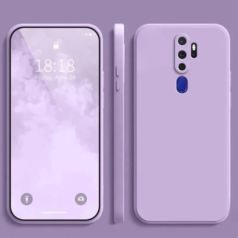 Ультратонкий Матовый Силиконовый Чехол Для OPPO A9 2020 A11 A11X A5 Фиолетовый, Purple, OPPO A5 2020