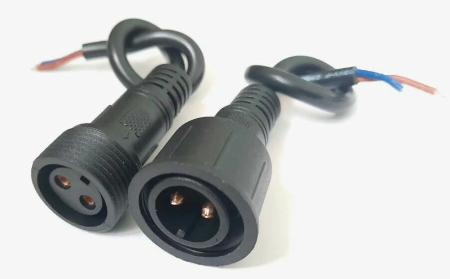 Разъем герметичный 2pin BP L=40 D=21.5mm (IP68)