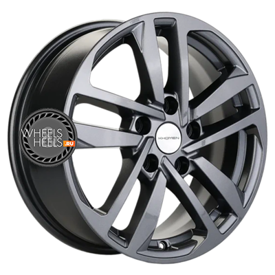 Диск автомобильный литой Khomen Wheels KHW1612 (Mitsubishi) 16x6.5 5x114.3 et46 dia67.1 Gray