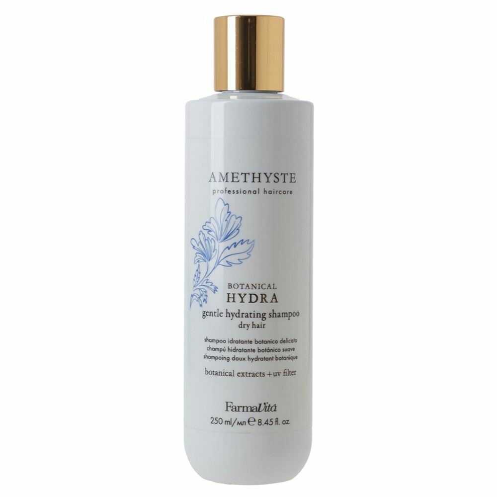 Шампунь Farmavita Amethyste Professional Amethyste Prof Botanic Hydra Gentle Hydrating Shampoo, Мягкий увлажняющий шампунь для сухих волос, 250 мл