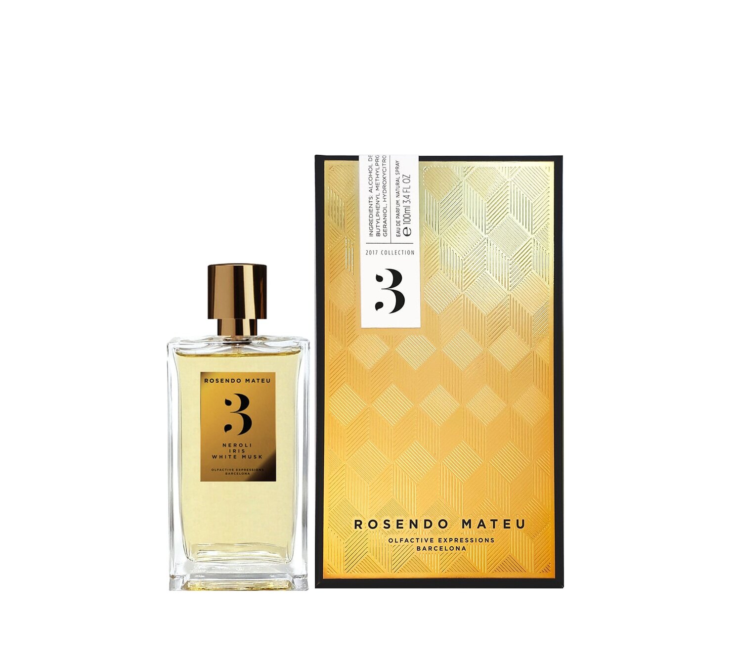 Rosendo Mateu №3 Neroli, Iris, White Musk 100 мл парфюмерная вода унисекс, цветочные, древесно-мускусные