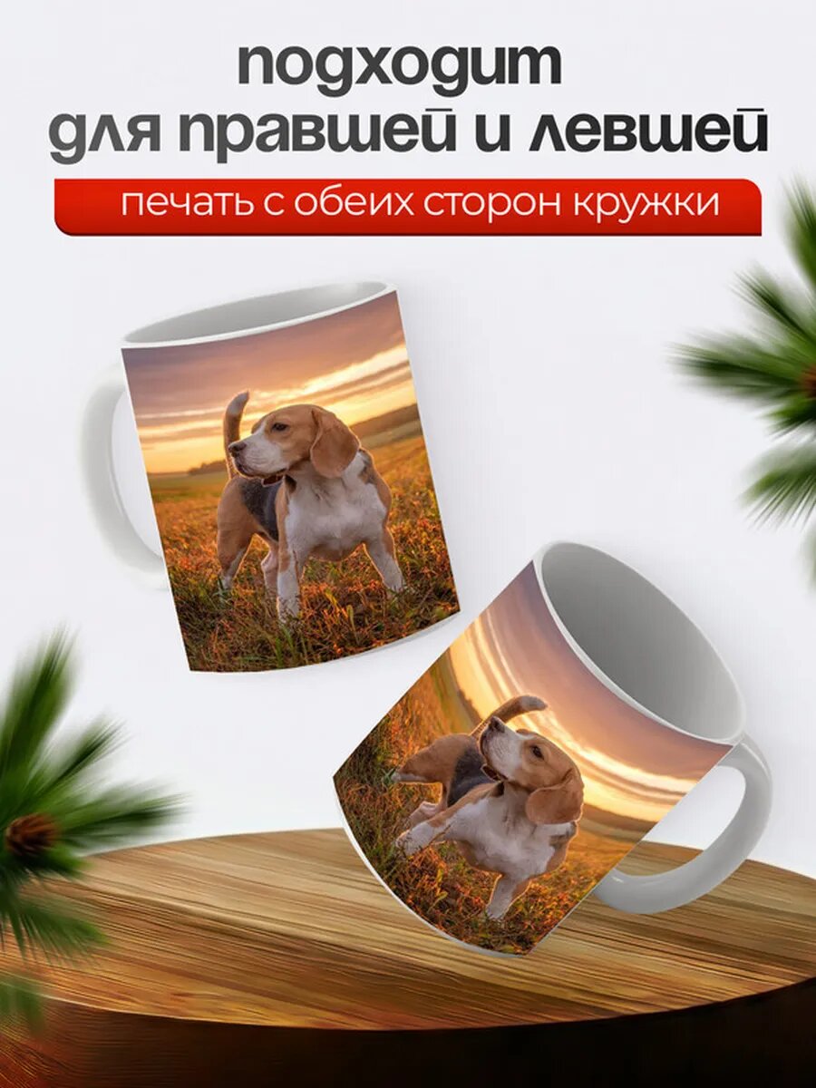 Кружка Бигль 27, — фото 1