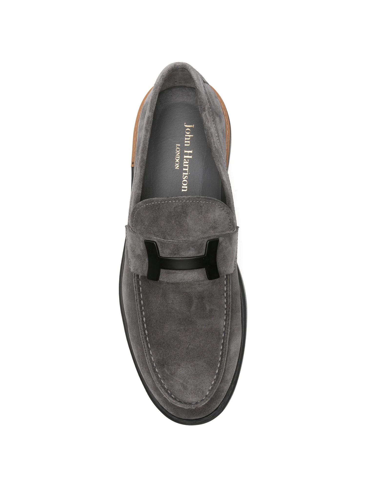 Лоферы  Logo-plaque suede loafers, размер 45 — фото 1
