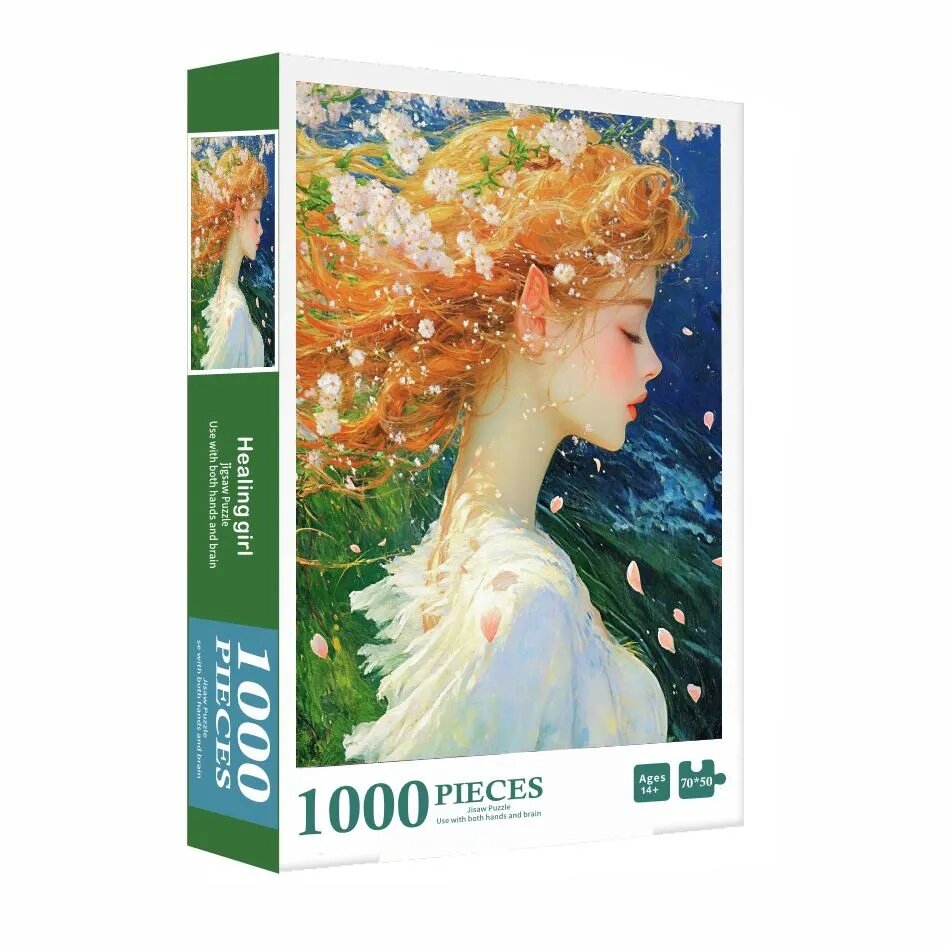 Пазл "Аниме-девушка", 1000 деталей
