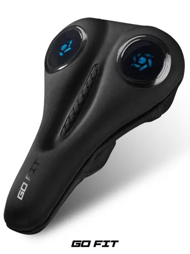 Nakladka na velo sedlo go fit active sportivnaya universalnaya dlya velosipeda chernyy siniy