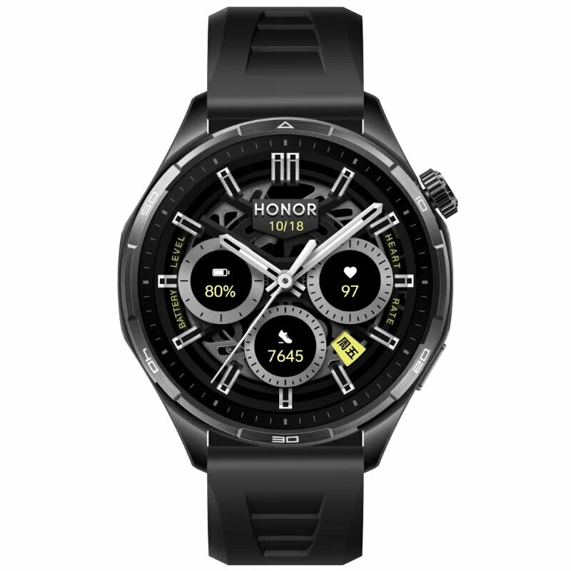 Умные часы Honor Watch 6 Plus, мониторинг здоровья, автономность до 35 дней，чёрный