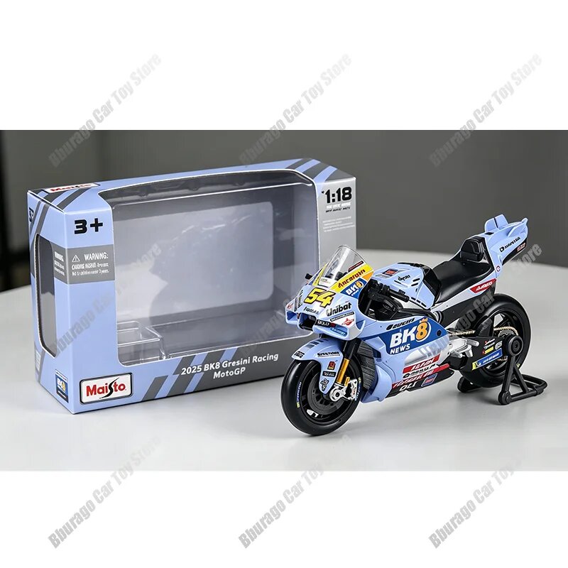 Maisto 1:18 мотоцикл Ducati Honda Yamaha BK8 Gresini 54