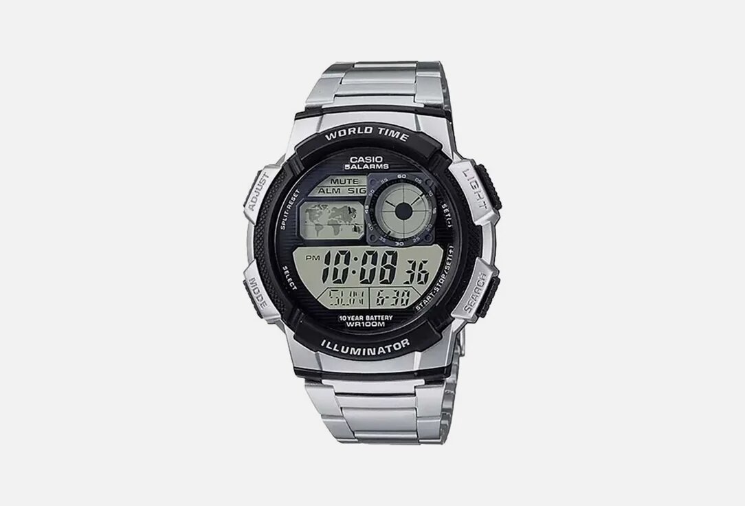 Casio Illuminator 44 mm Часы наручные кварцевые 1 шт