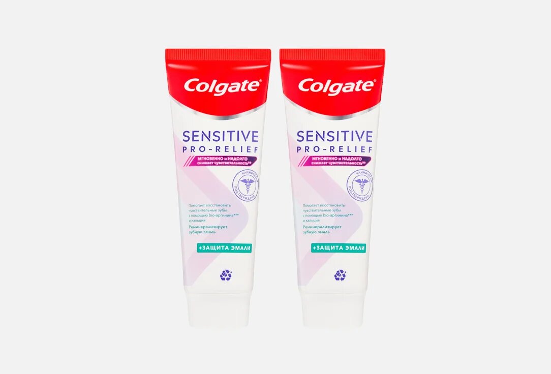Colgate Sensitive Pro-Relief, Защита эмали Набор зубных паст 2шт