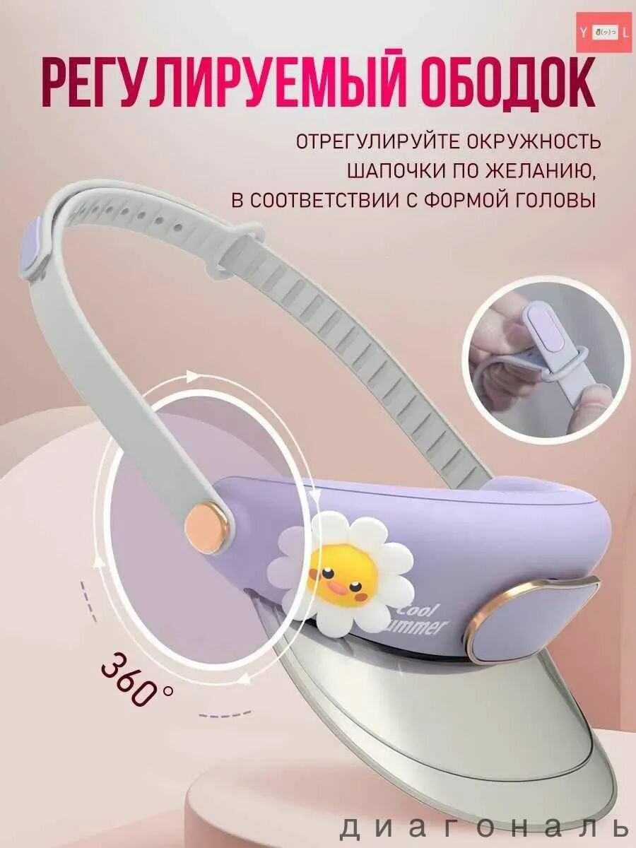Портативный вентилятор BlueStar 3 Speed Type-C: лазурный
