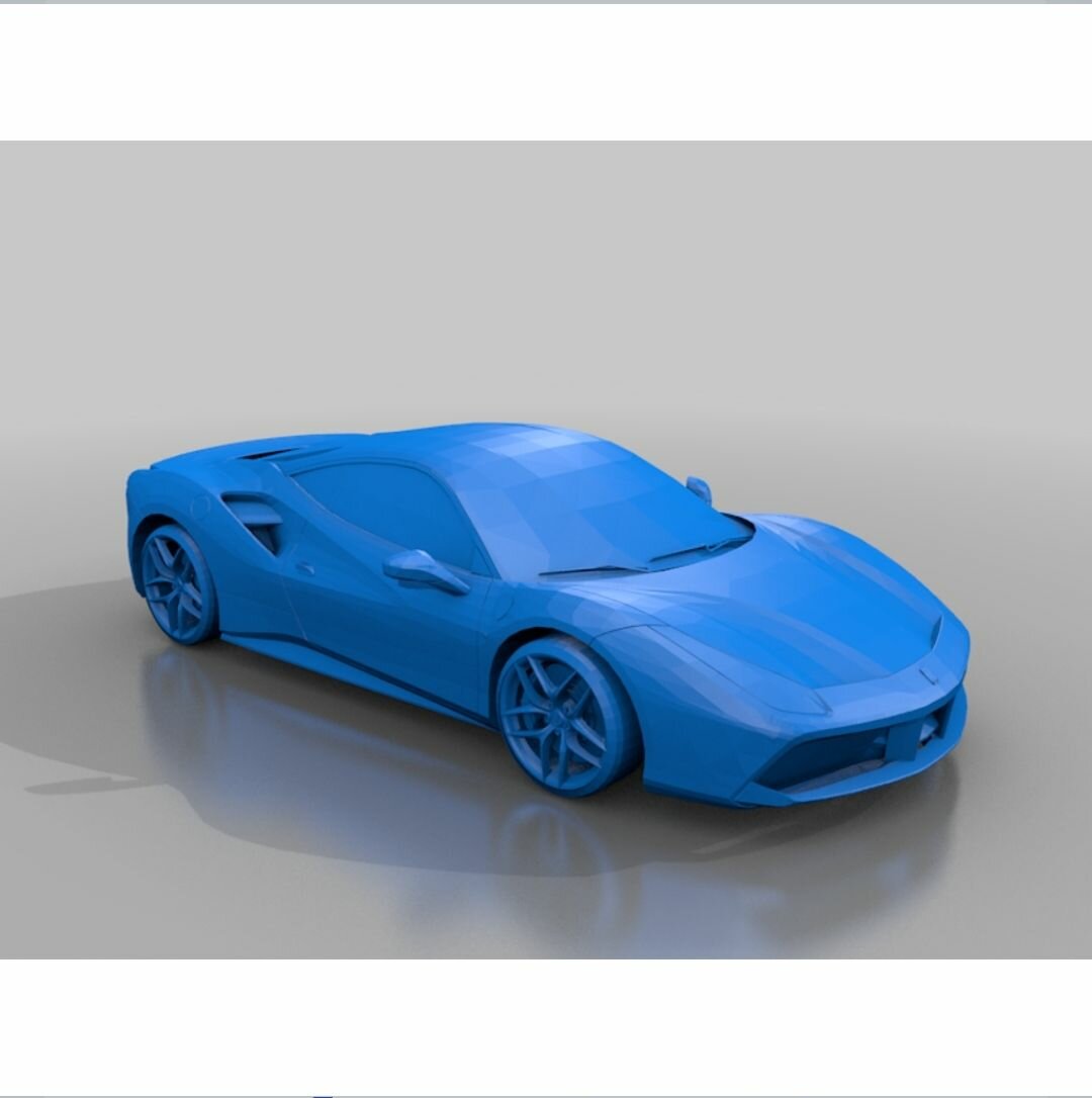 Ferrari 488 GTB. Масштабная модель 1:72.