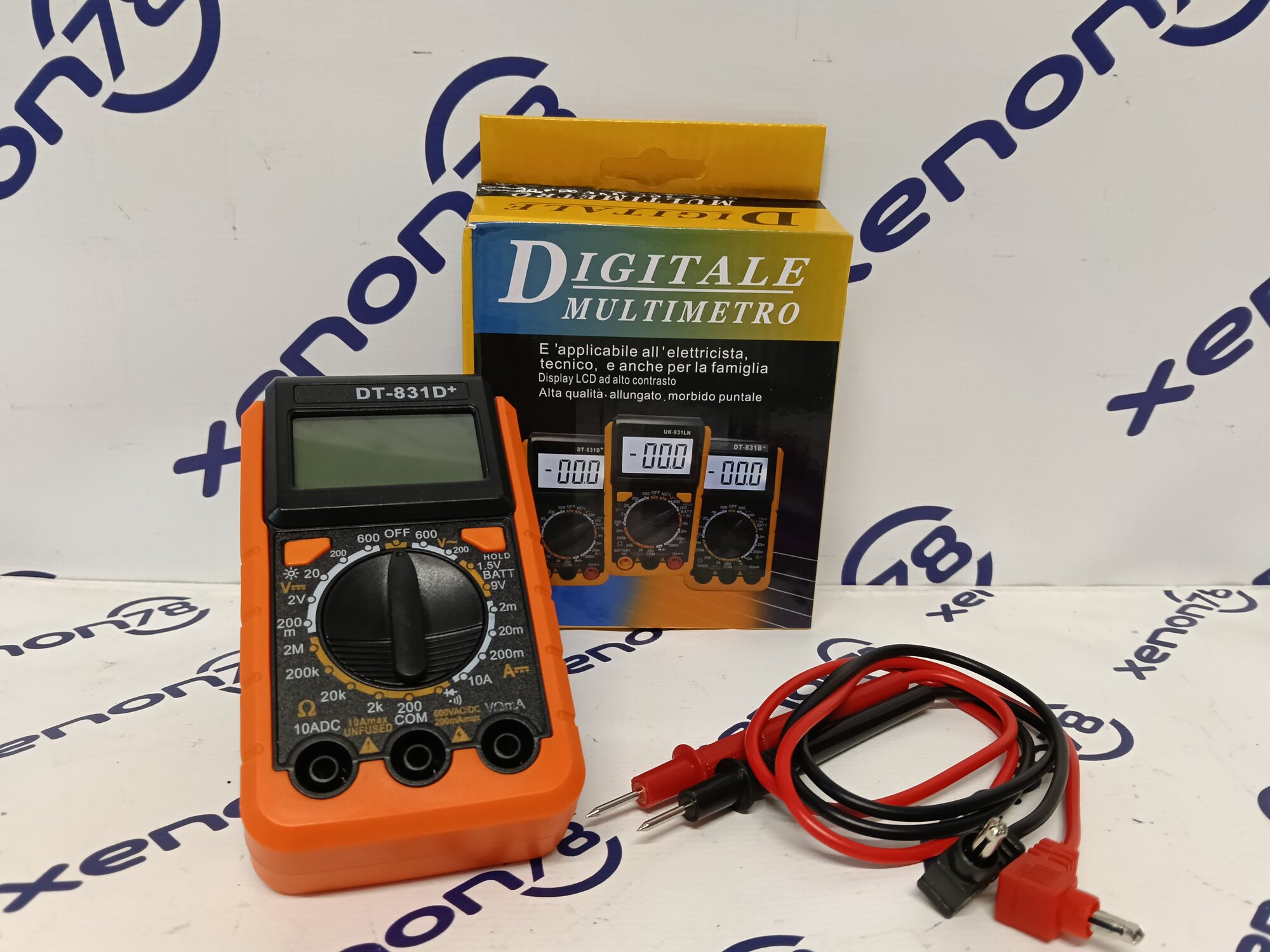 Мультиметр цифровой для проверки электрических цепей и приборов DT-831D+ (2xAAA)