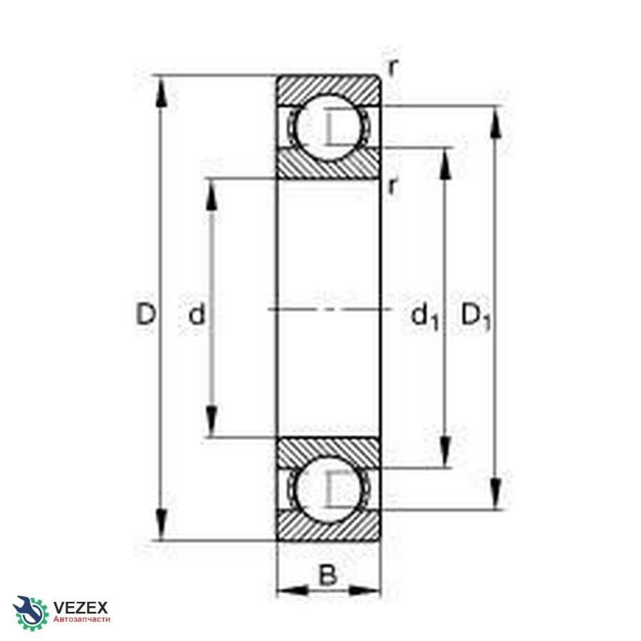 NSK 6022NC3 Подшипник