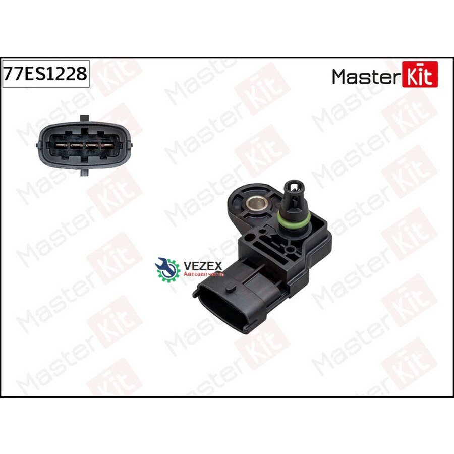 MASTERKIT 77ES1228 Датчик, давление во впускном газопроводе CHERY, HONDA JAZZ 77ES1228