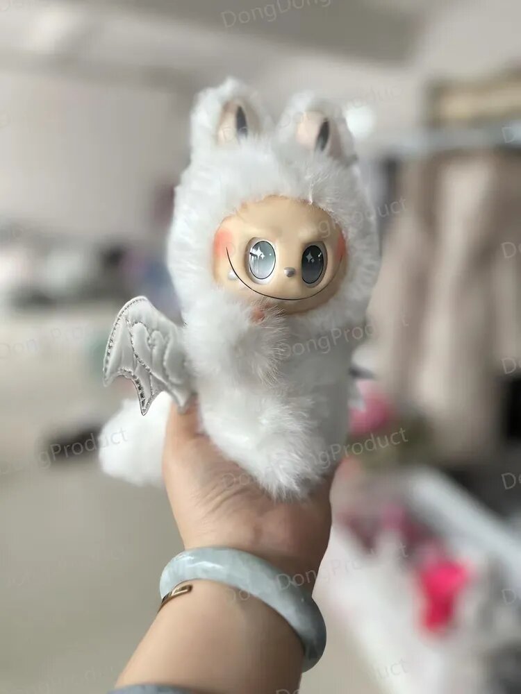 Мягкая Игрушка Labubu POP MART Динозавр Хвост 18CM белое