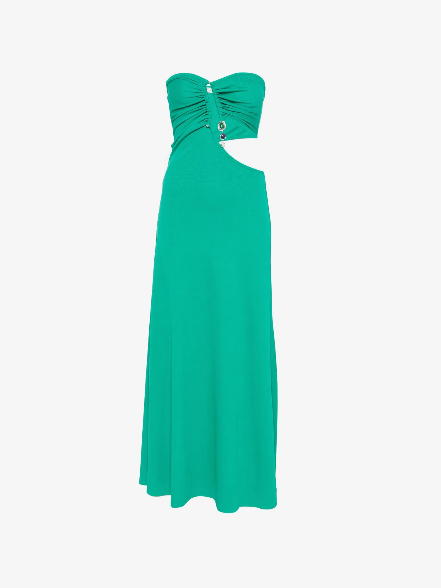 Платье Crystal-pendant strapless maxi dress