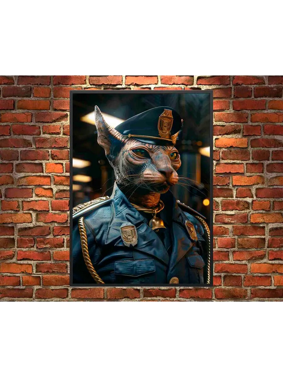 Сфинкс-зверь-полицейский 4, Плакат 30x42см