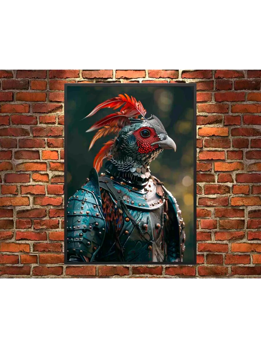 Рыцарь-птица фазан 2, Плакат 30x42см