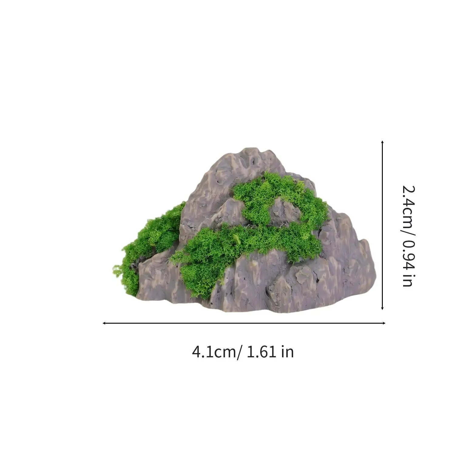 Декоративный камень для аквариума, 4.1x2.4 см, Цвет: 02