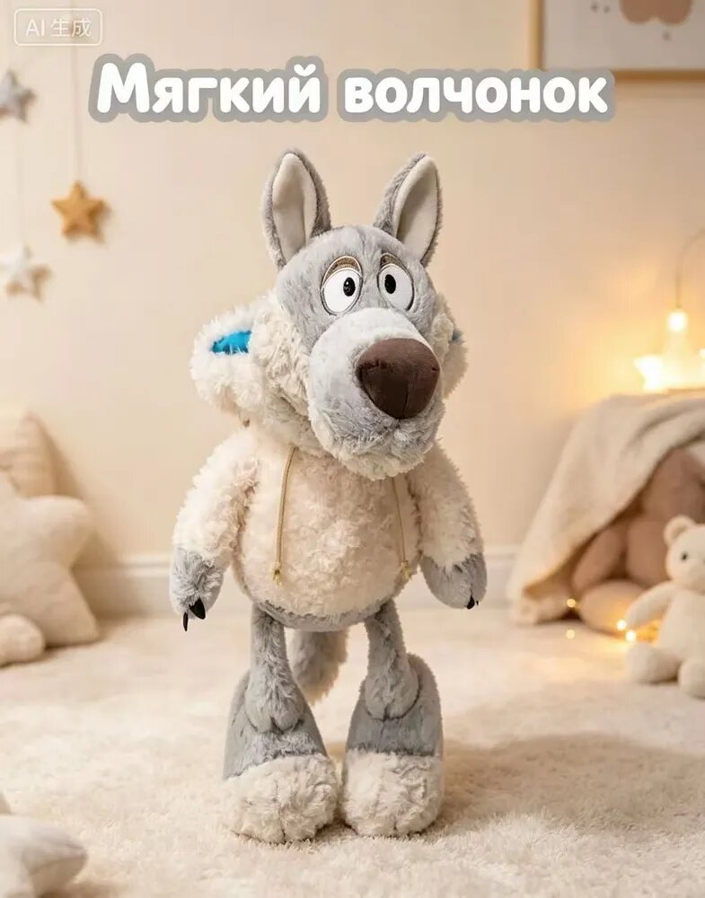 Мягкий волк в овечьей шерсти 41cm