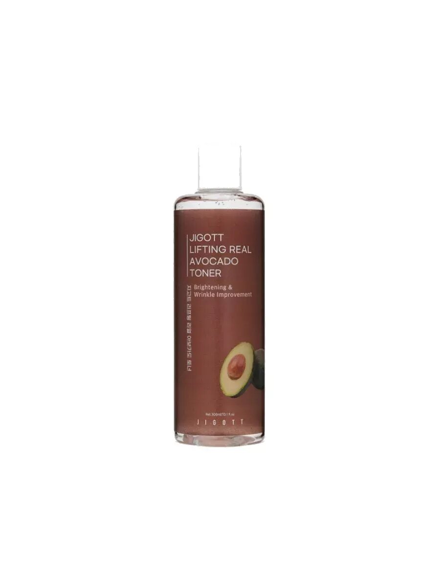 JIGOTT LIFTING REAL AVOCADO TONER, Тонер, 300мл