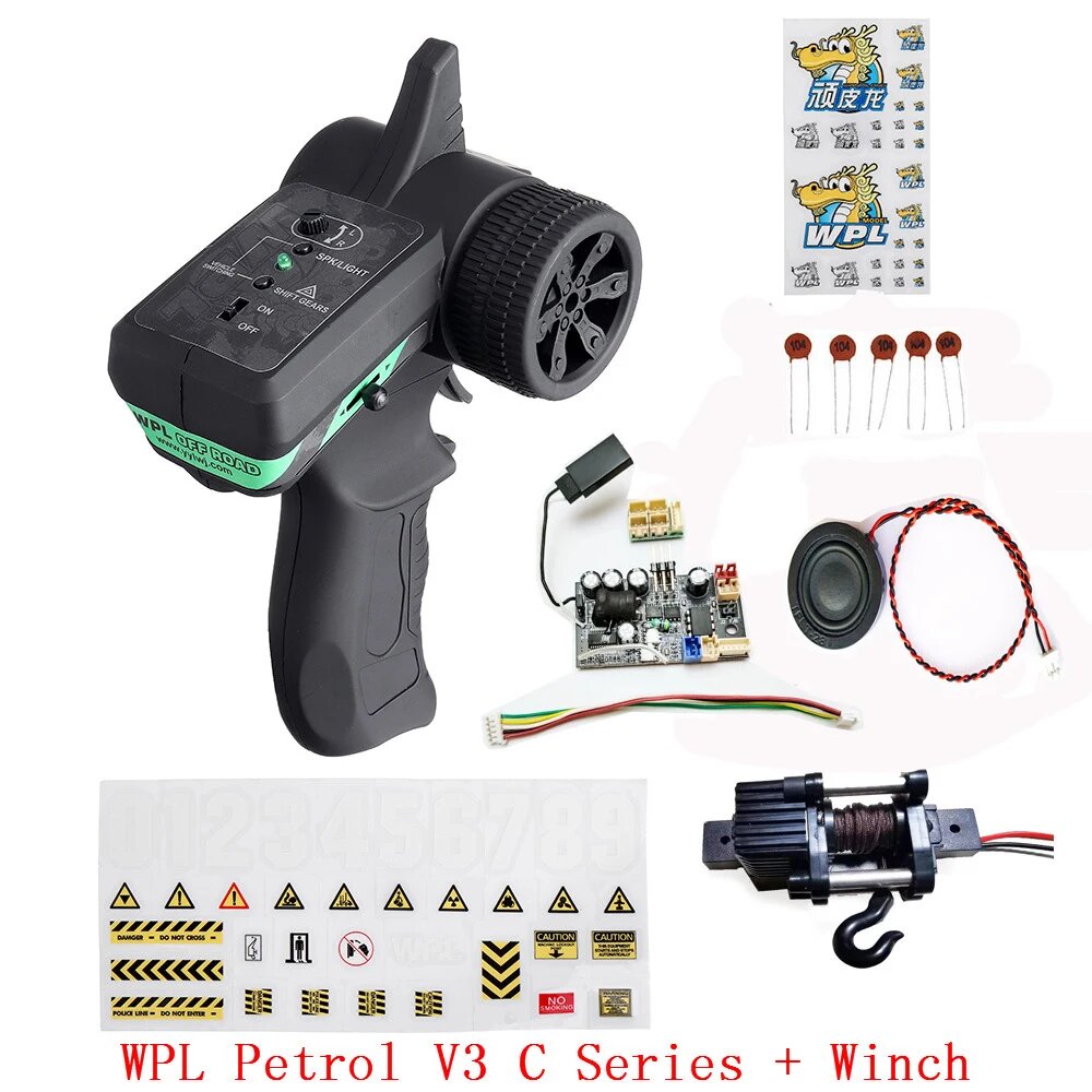 WPL V3 Petrol Sound Winch Комплект звука