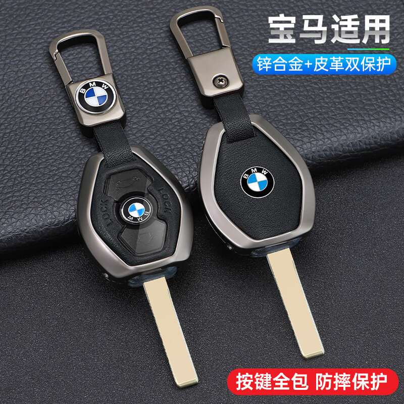 BMW Чехол для ключа-брелока серии E38-E83 — Зеленый с квадратной пряжкой, Винтажный рисунок, Совместим с моделями X3 5