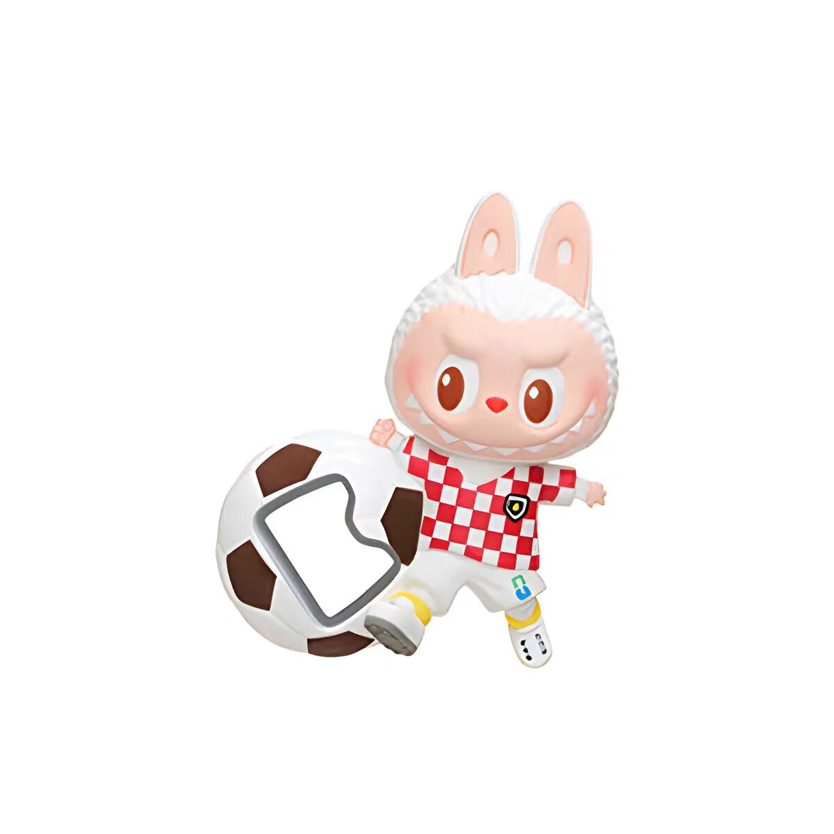 Коллекционная фигурка Popmart Labubu The Monsters X Football Белый, Open box to confirmF