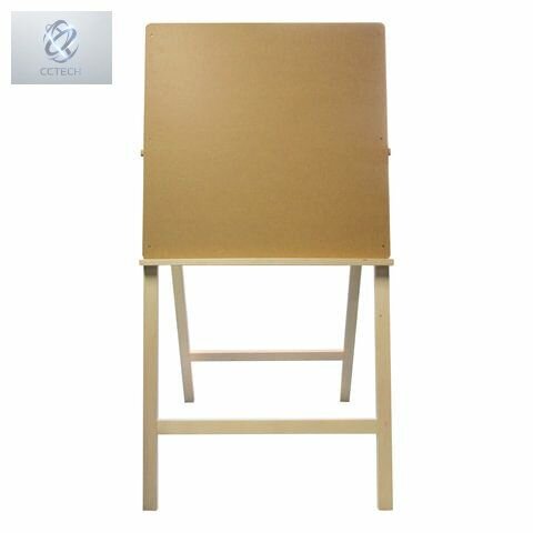 Мольберт напольный Хлопушка, планшет 60x60см, в собр. виде 60x120x5см, 190659