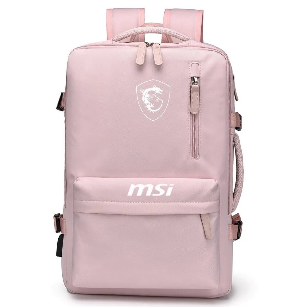 MSI Рюкзак для ноутбука 15, 6-17,3 дюйма, светло-розовый, белый, текстиль