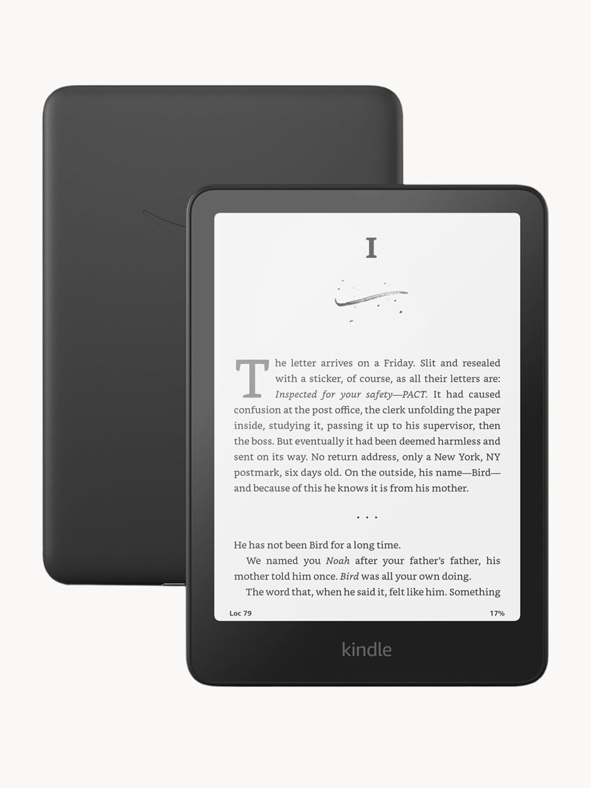 Электронная книга Amazon Kindle PaperWhite 12 2024 16Gb Black (рекламная версия) с обложкой ReaderONE PW Blue