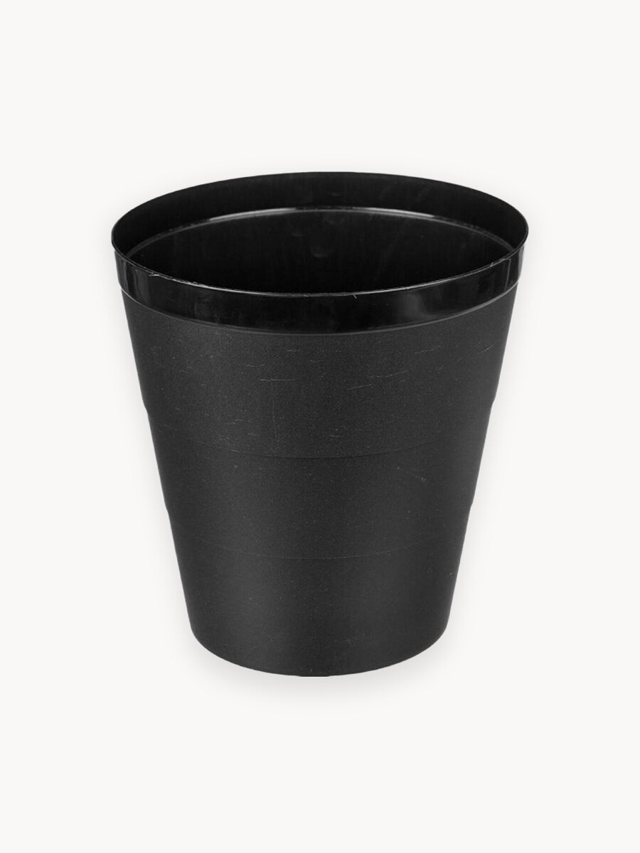 Корзина для мусора Комус 14 л пластик черная (29х30 см)