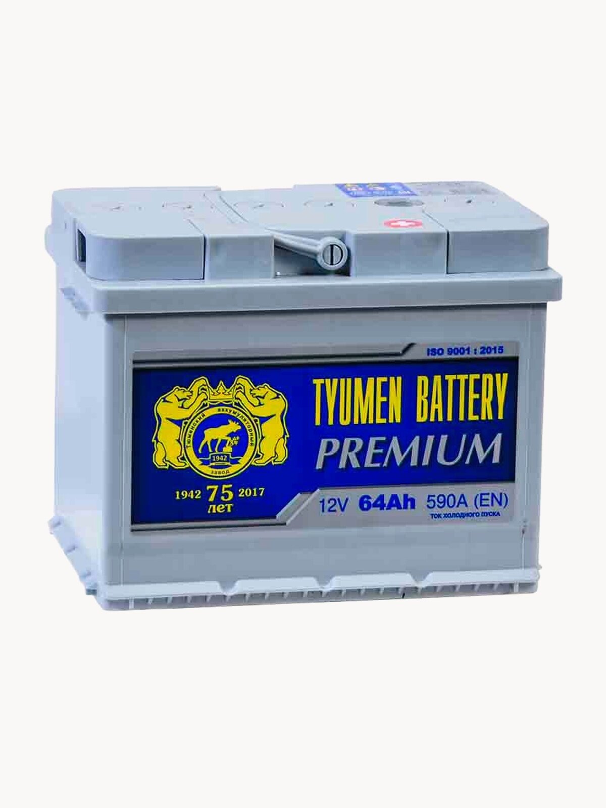 Аккумулятор автомобильный TYUMEN BATTERY PREMIUM 64 А/ч 620 А обр. пол. Евро авто (242x175x190)