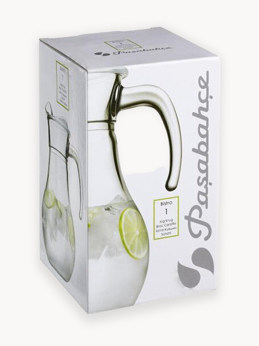 Кувшин для воды Pasabahce "Bistro", с крышкой, прозрачный, 1800 мл