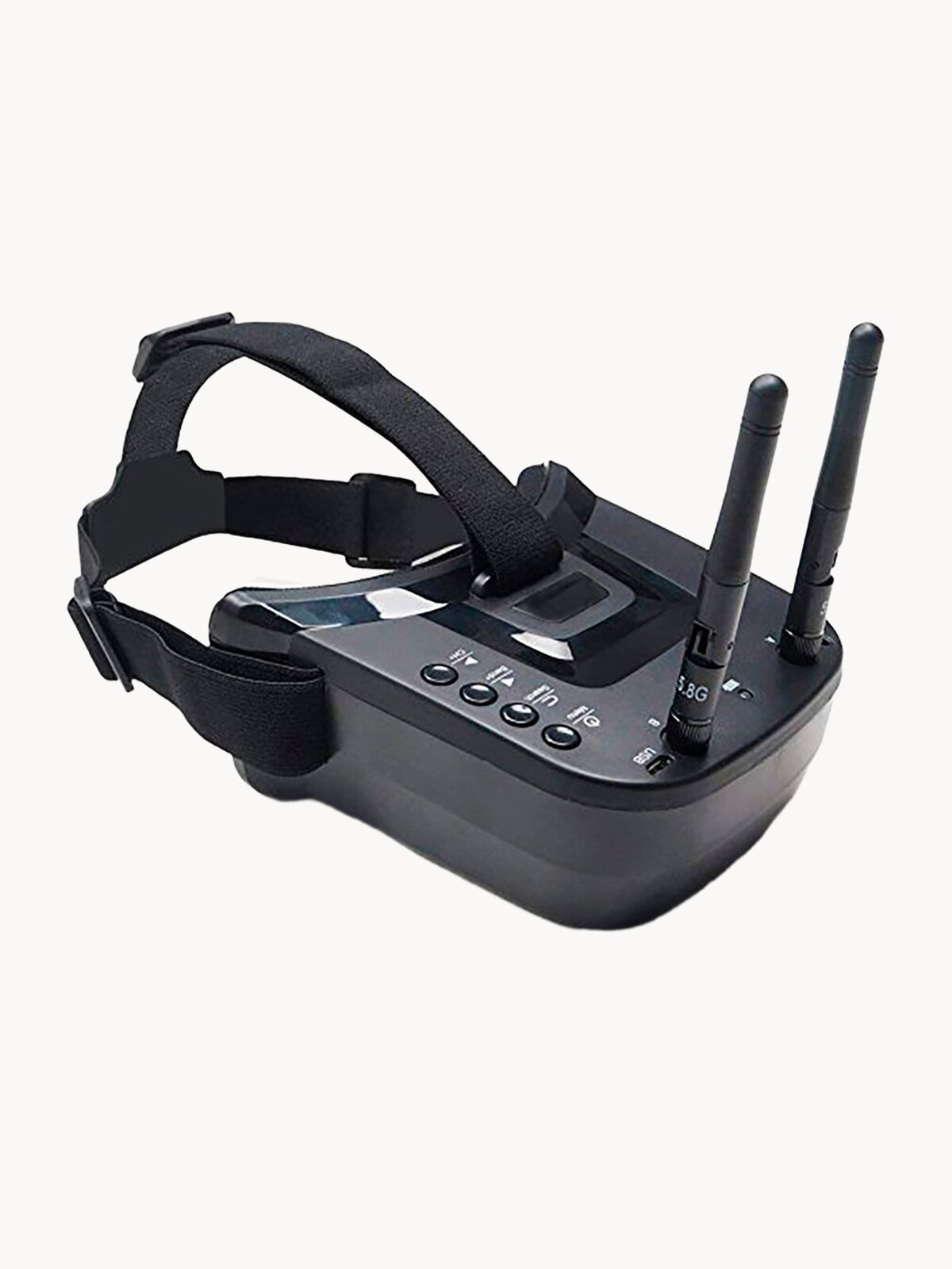 Очки FPV Goggles, пластик, черный, с аудиокабелем, 1200mAh, 3.7V