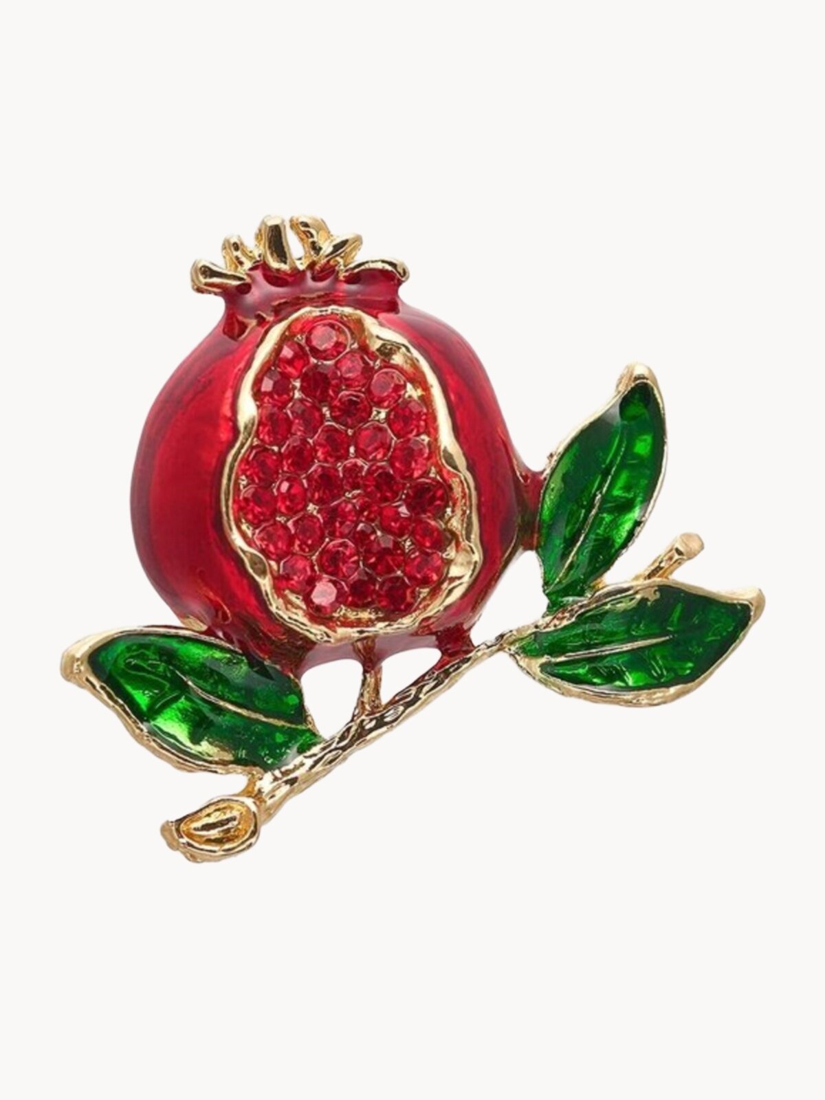 Брошь, стразы, эмаль