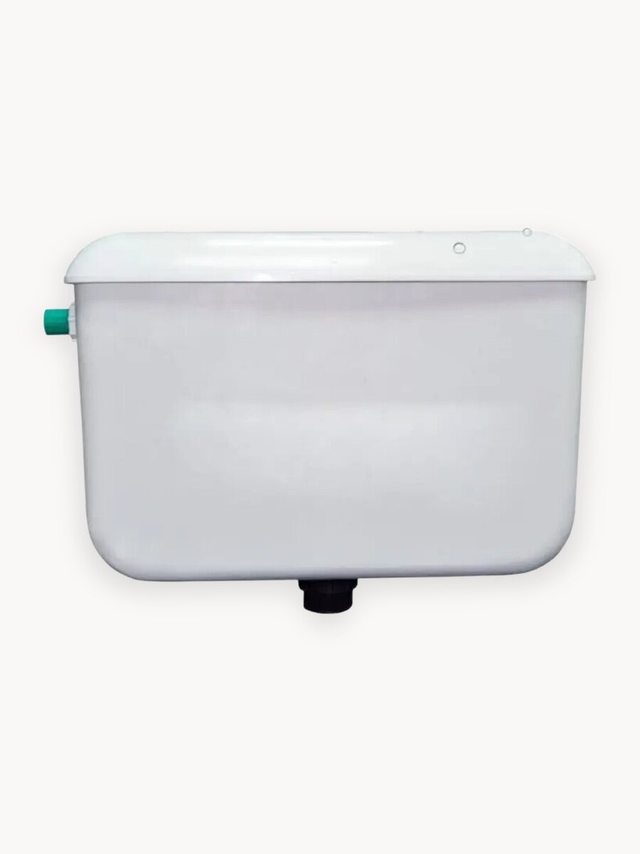 Сливной бачок для унитаза верхнего расположения, с арматурой, пластиковый, боковая подводка