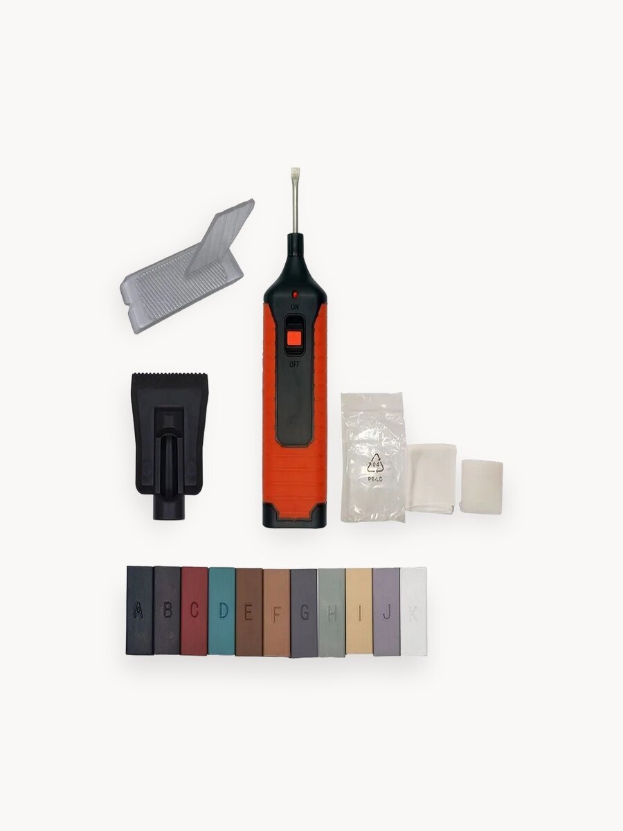 Набор для ремонта ламината, керамики и мебели / Matoka /15 предметов.