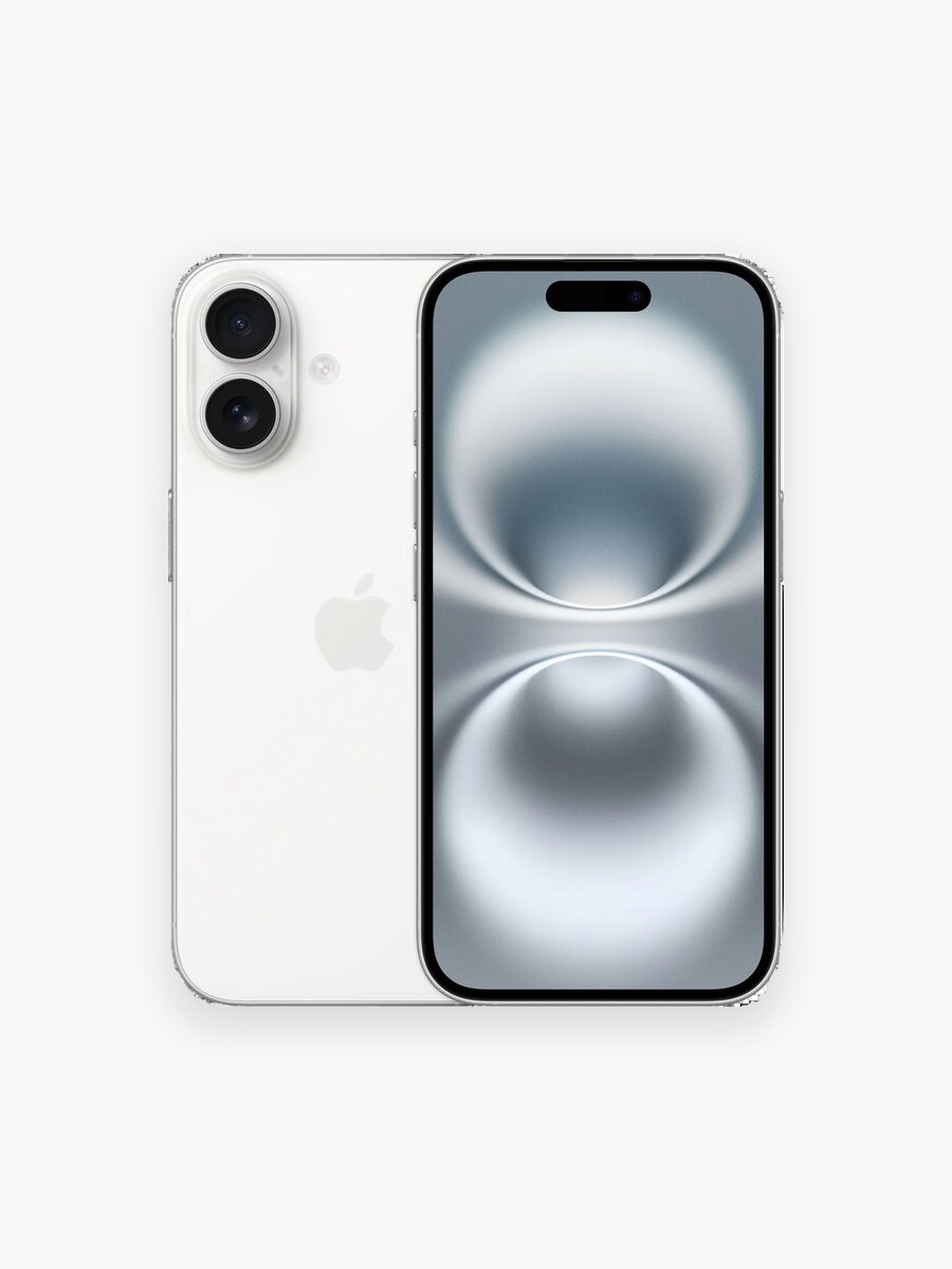 Смартфон Apple iPhone 16 128 ГБ, Dual nano SIM, белый