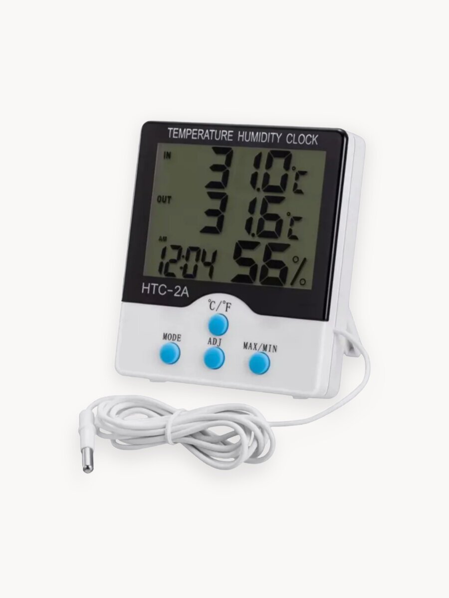 Метеостанция с измерением температуры и влажности воздуха с выносным датчиком