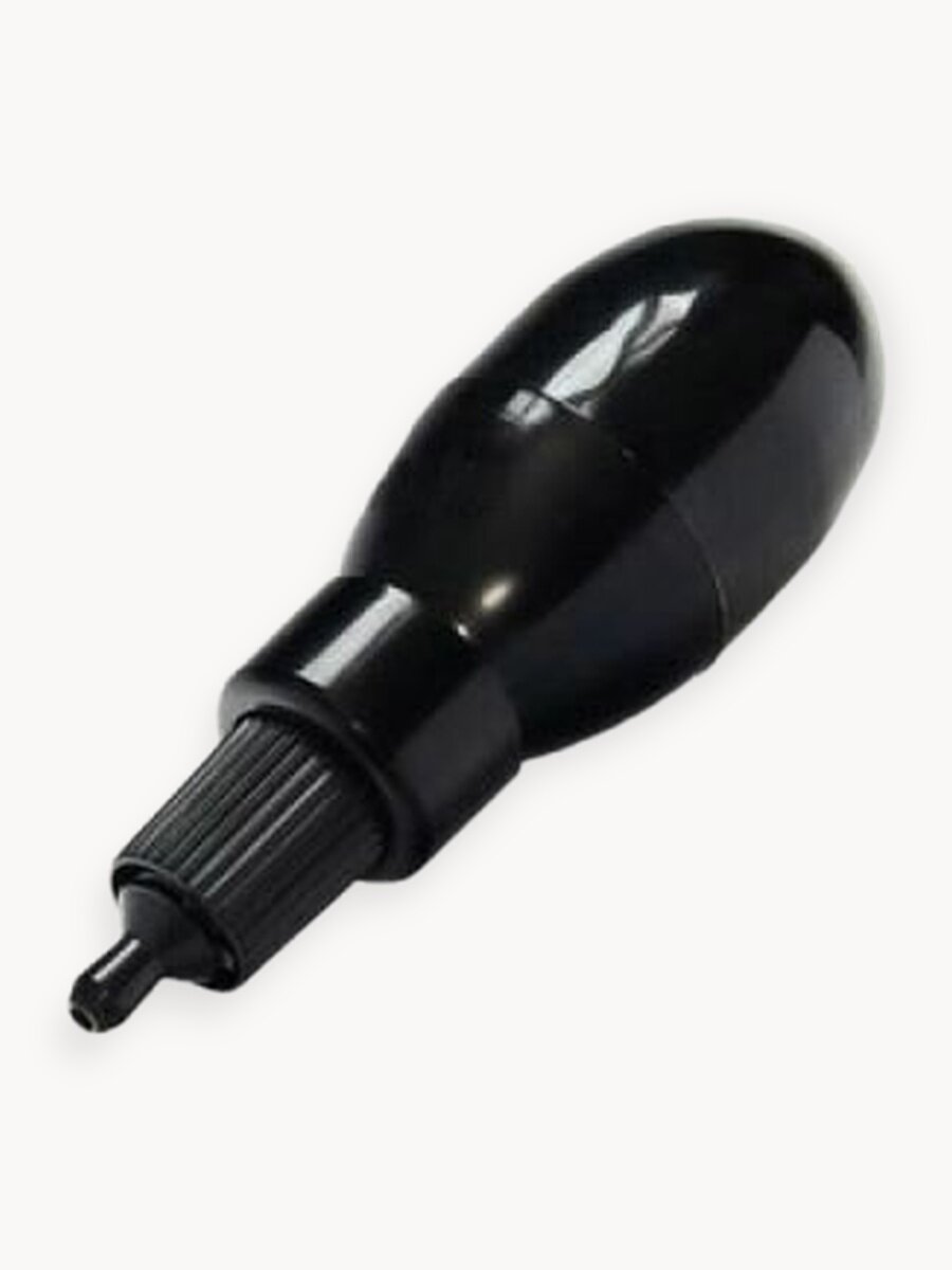 Груша (нагнетатель) для тонометра черный, с центральным клапаном.