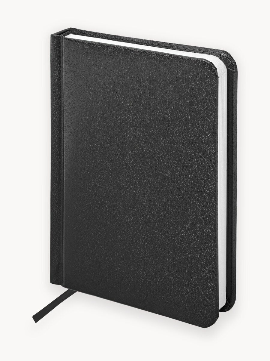 Ежедневник-планер (планинг) / записная книжка / блокнот недатированный малого формата А6 100х150 мм 160 листов, Brauberg Select, балакрон, черный, 123480