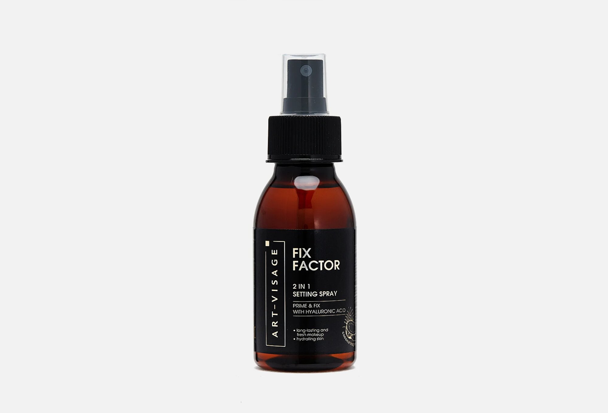 Фиксатор макияжа ART-VISAGE FIX FACTOR, 2в1, увлажнение, стойкость, защита, гиалуроновая кислота