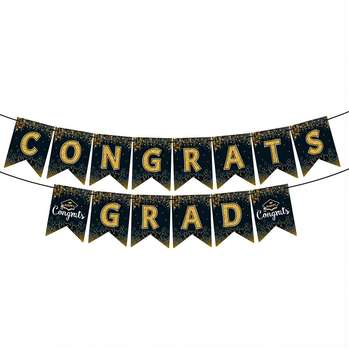 Набор декораций для выпускного вечера Congrats Grad, баннер для праздника, спиральные подвески, соты для стола, украшение интерьера для выпускного мероприятия, Баннер для выпускного вечера Congrats Gr
