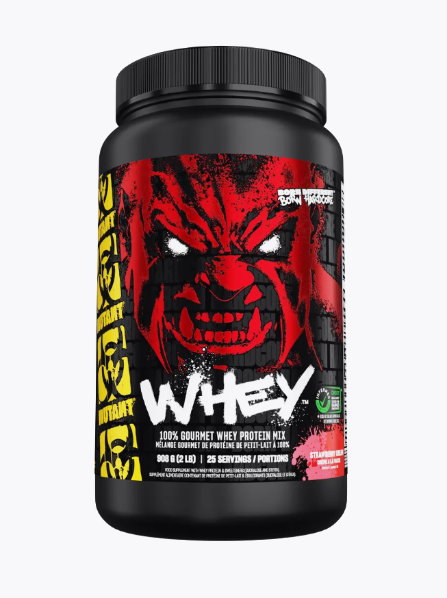 Протеин Mutant Whey 908 г, клубника со сливками