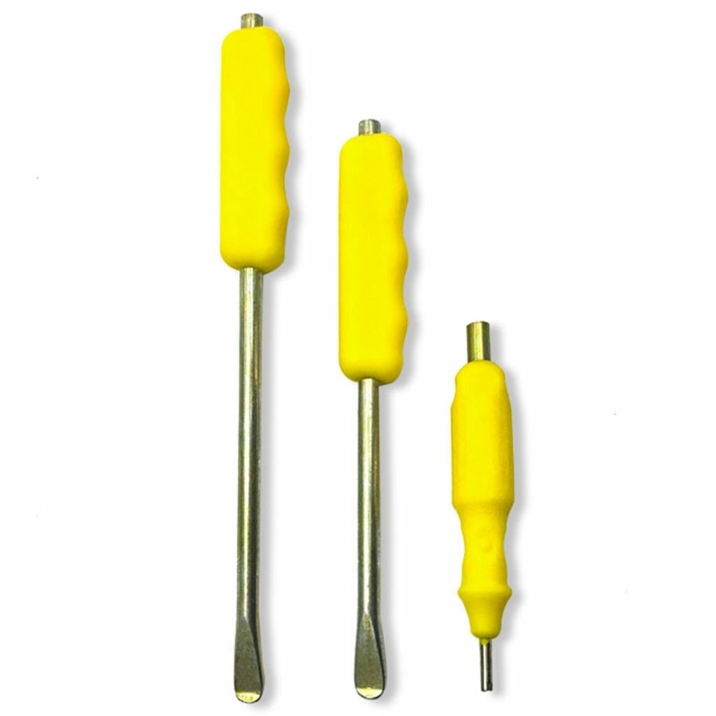 Набор из трех частей, монтировка для ремонта шин электровелосипеда с клапанным ключом